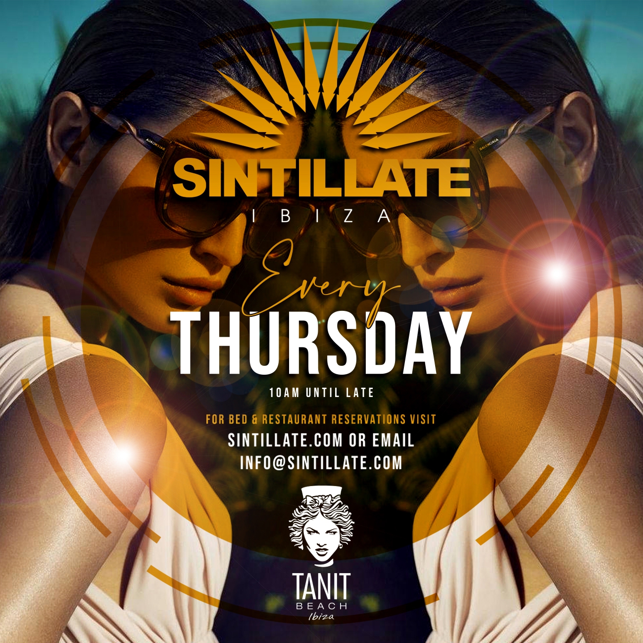 SINTILLATE at Tanit Beach Club Ibiza | SINTILLATE